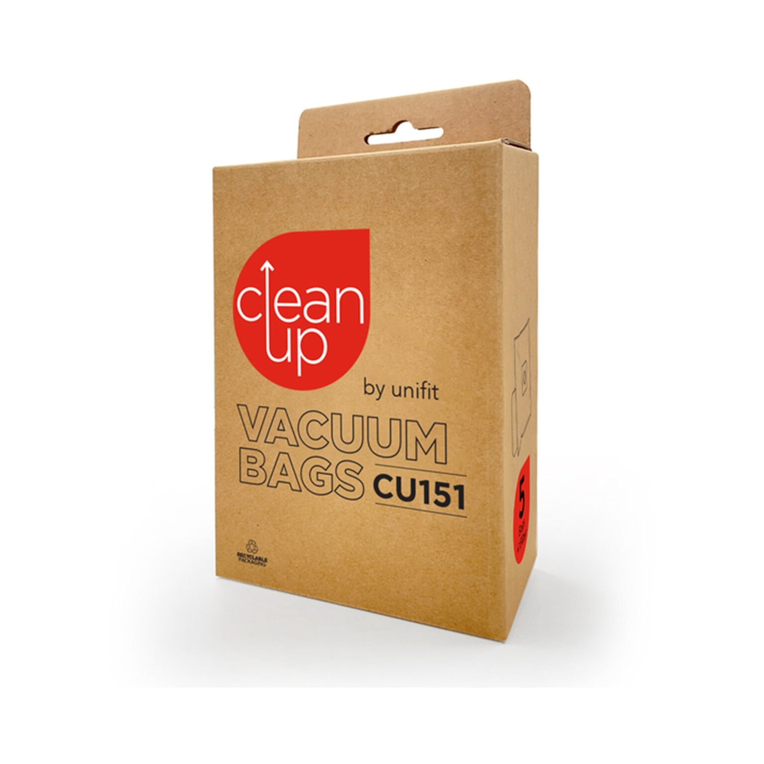 CleanUp CU151 Vacuum Bags 5 Pack - VacDirect